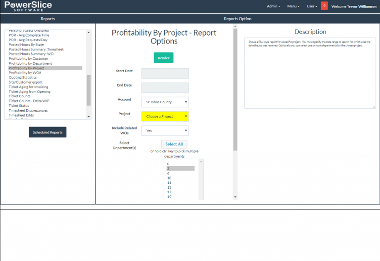 Reports – PowerSlice Software